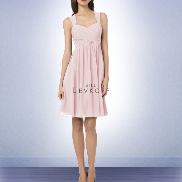 Bill Levkoff | Dresses | Bill Levkoff Blush Pink Midi Dress | Poshmark